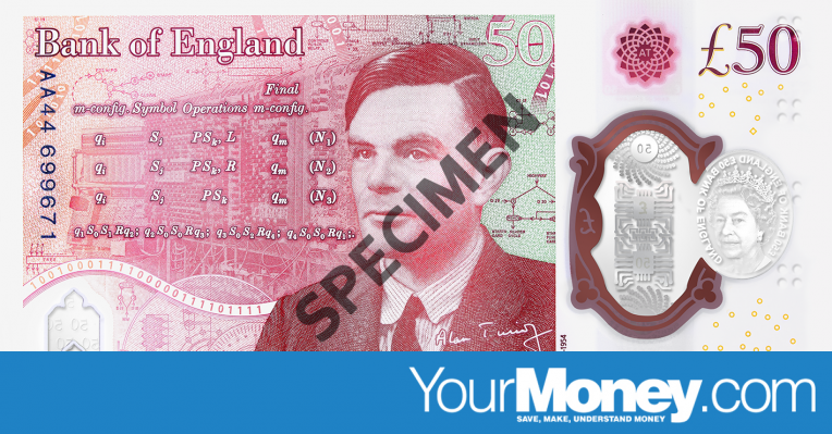 New £50 note featuring Alan Turing enters circulation - Your Money